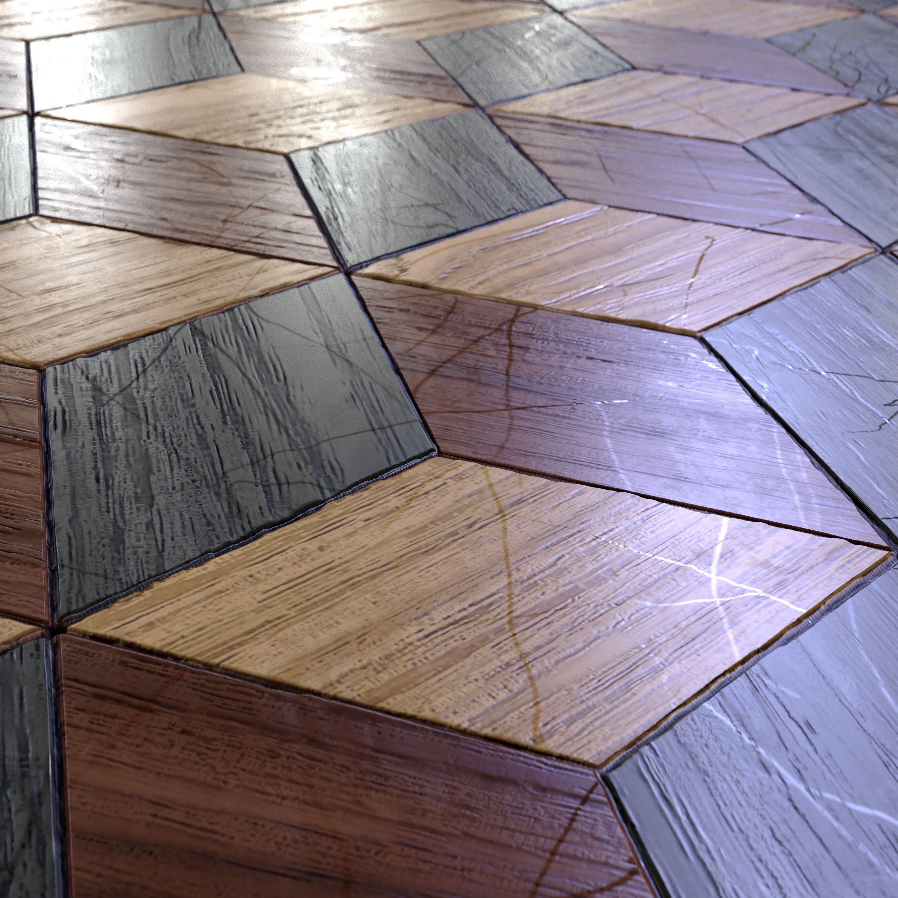 wooden parquet tile PBR Texture 009 Texture | CGTrader
