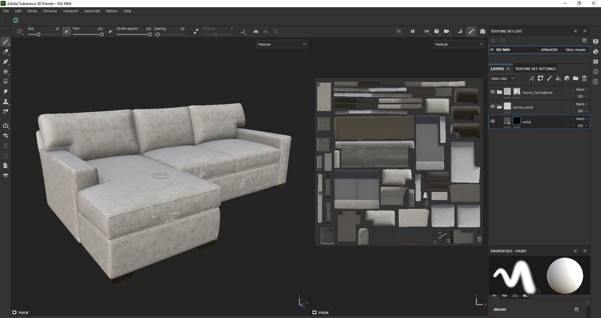 Sectional sofa - L shape sofa - Livingroom sofa 3D model | CGTrader