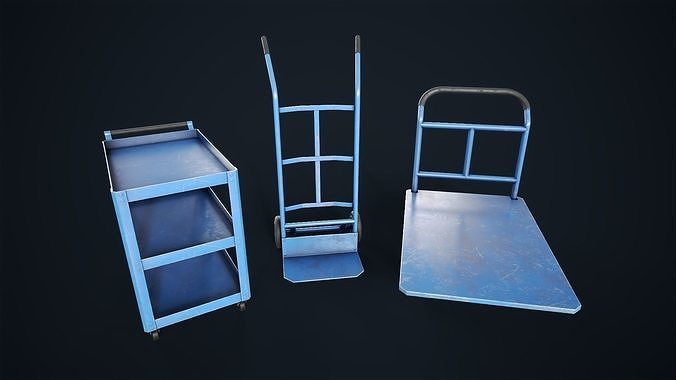 3D model Industrial trolleys VR / AR / low-poly | CGTrader