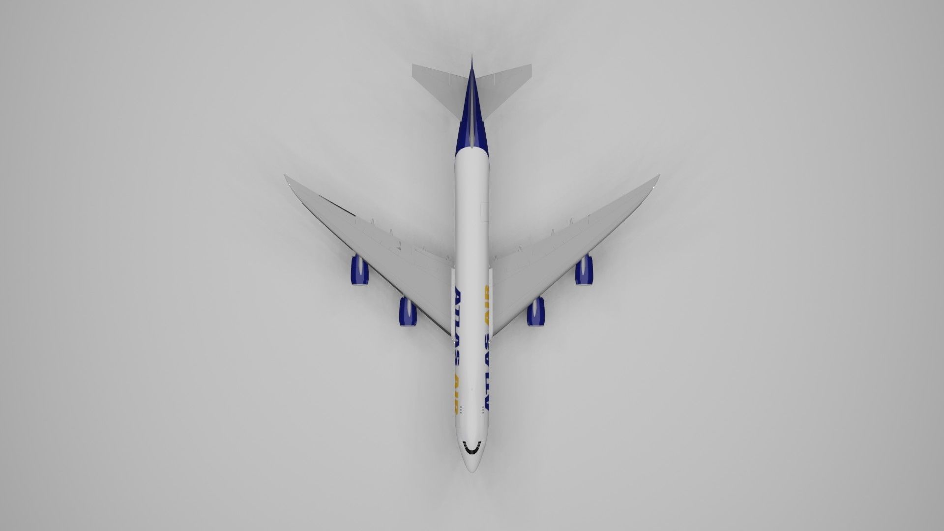 Boeing 747-8F 3D model animated rigged | CGTrader