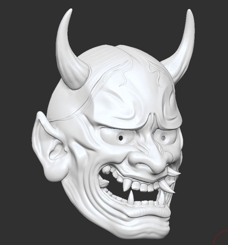 The Tengu mask in traditional Japanese style 3D model | CGTrader