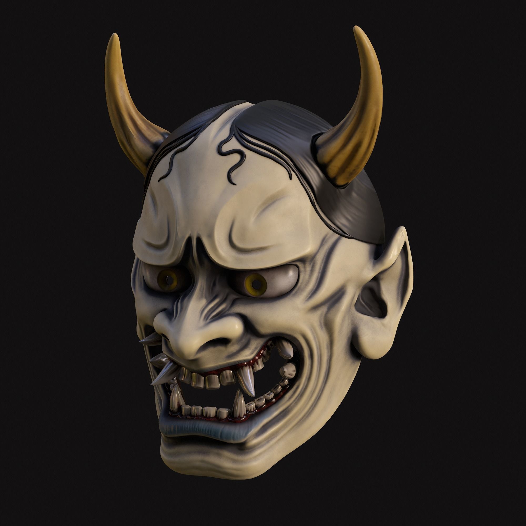 The Tengu mask in traditional Japanese style 3D model | CGTrader