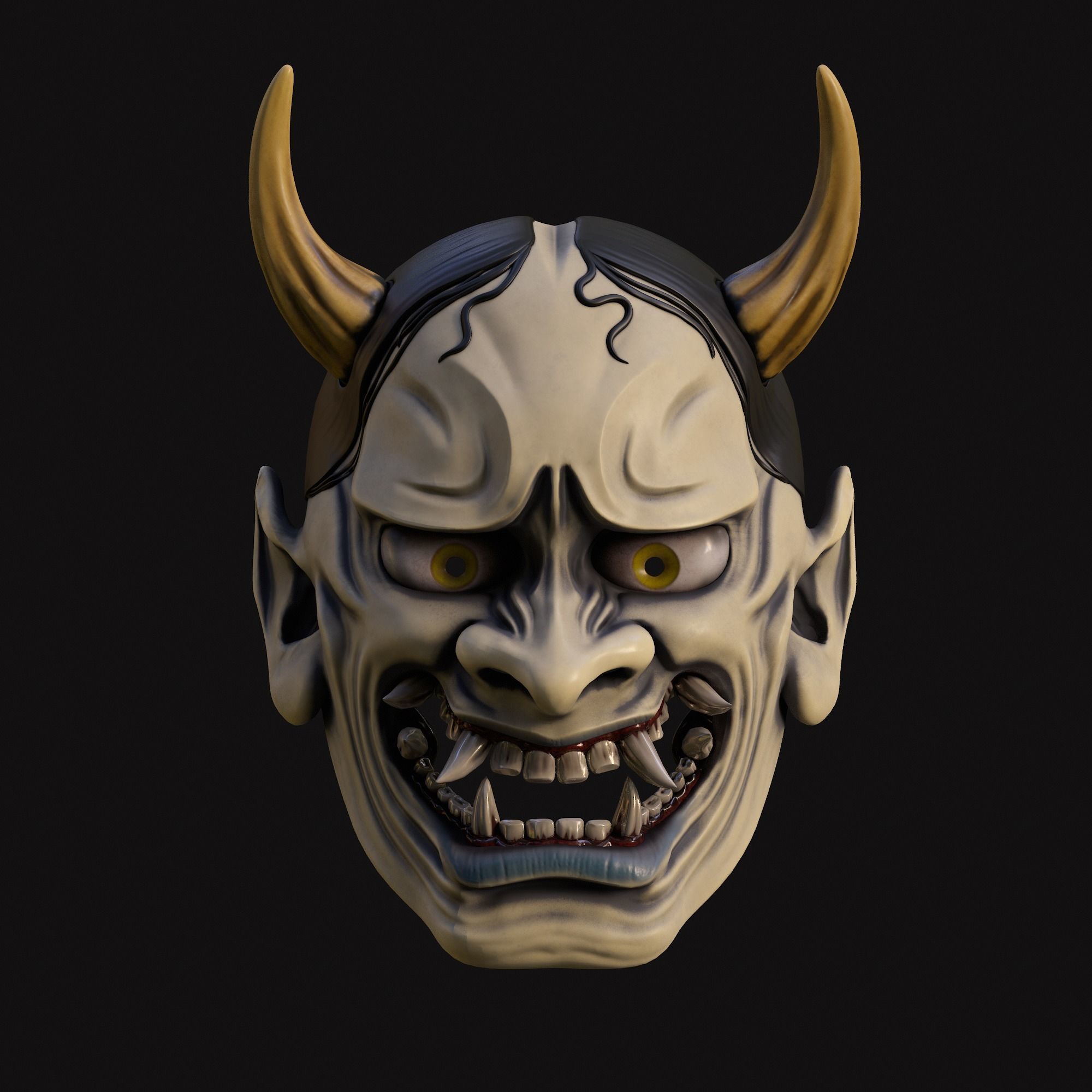 The Tengu mask in traditional Japanese style 3D model | CGTrader