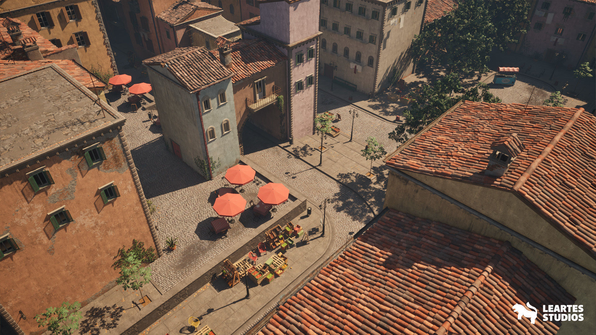 3D model Italian Alley Environment VR / AR / low-poly | CGTrader