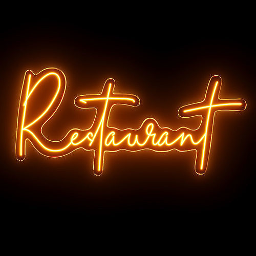 Restaurant Neon Sign 3D model | CGTrader
