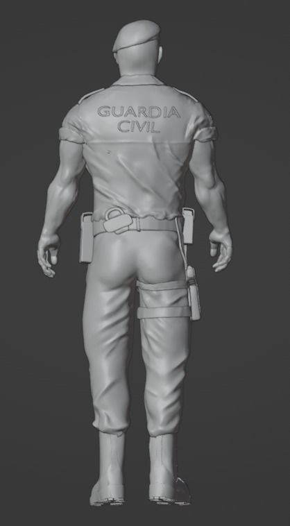GUARDIA CIVIL 3D model 3D printable | CGTrader