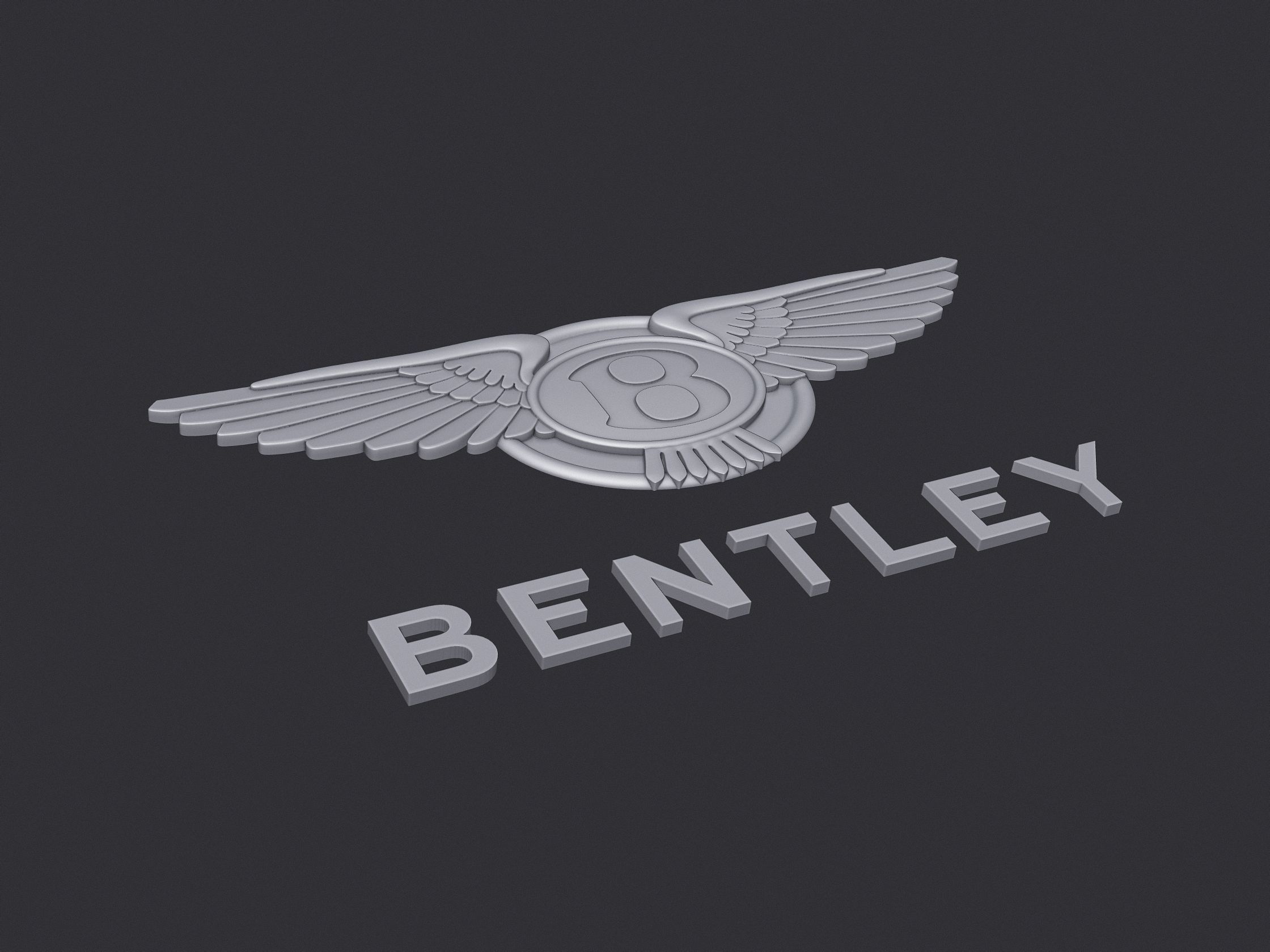 Bentley Car Logo 3D model 3D printable | CGTrader