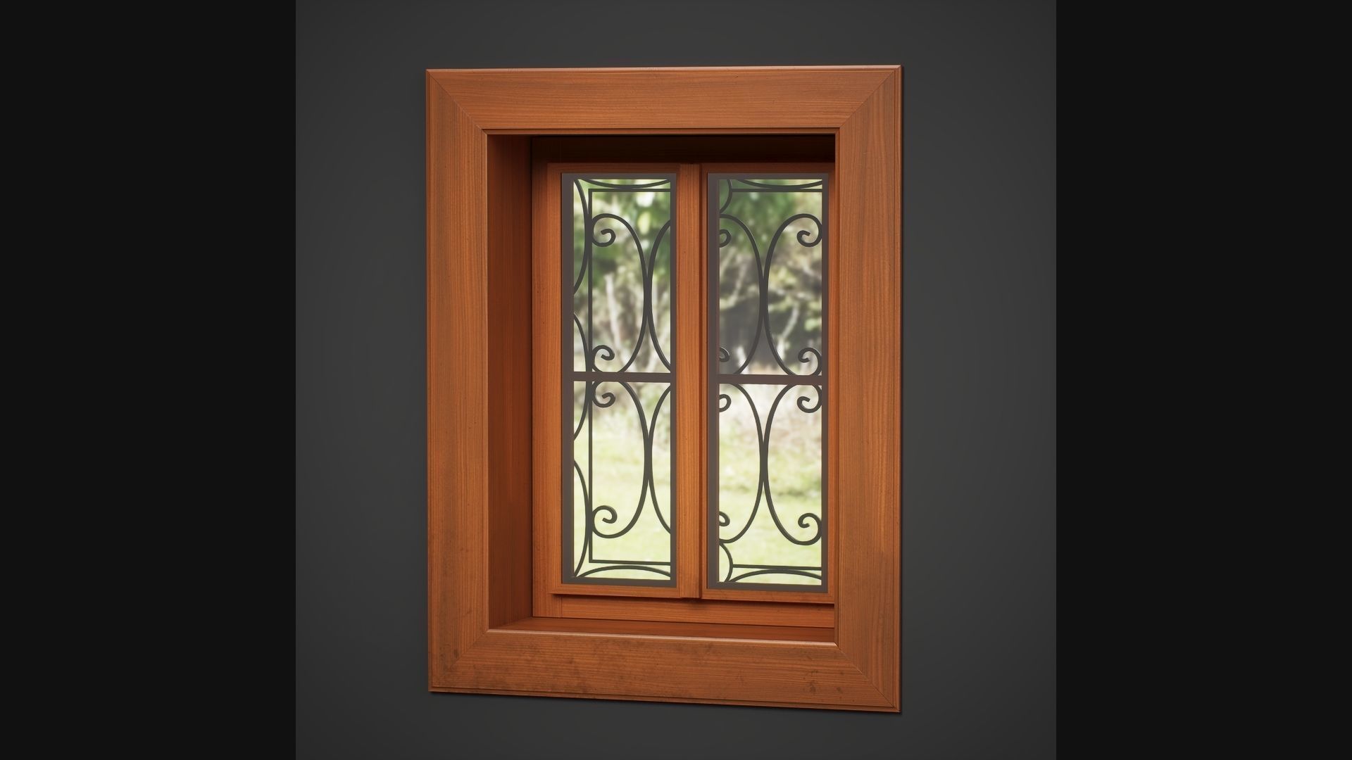 Wood Window 3 3D model | CGTrader