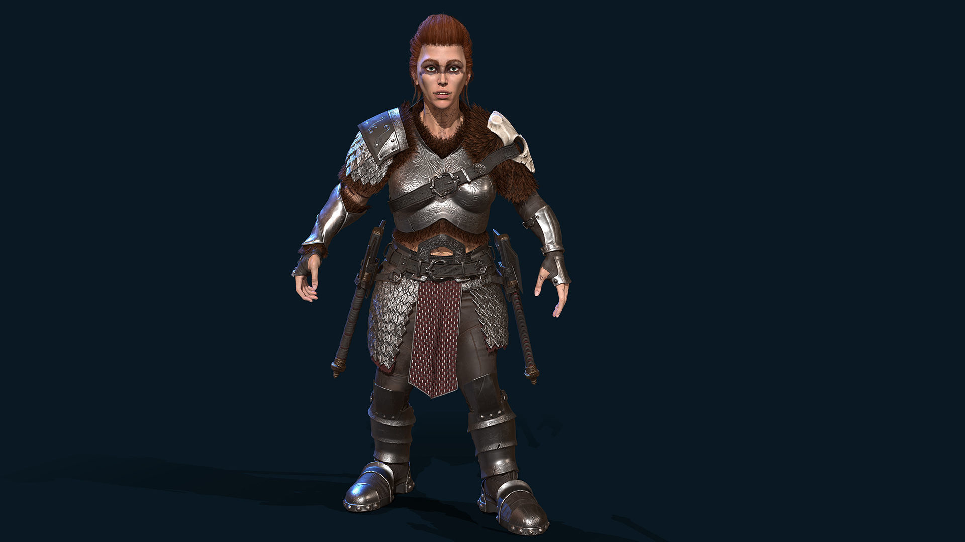 3D model FemaleDwarf VR / AR / low-poly | CGTrader