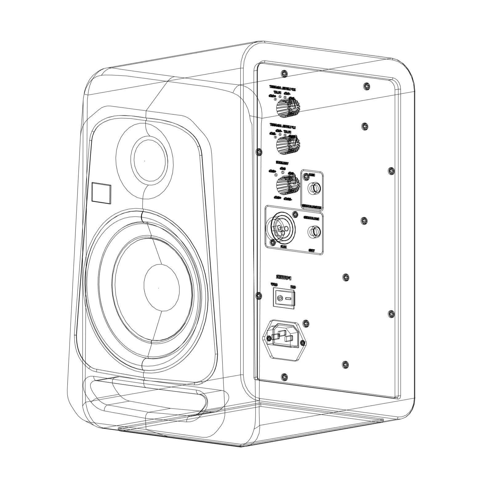DJ studio monitors 3D model 3D printable | CGTrader