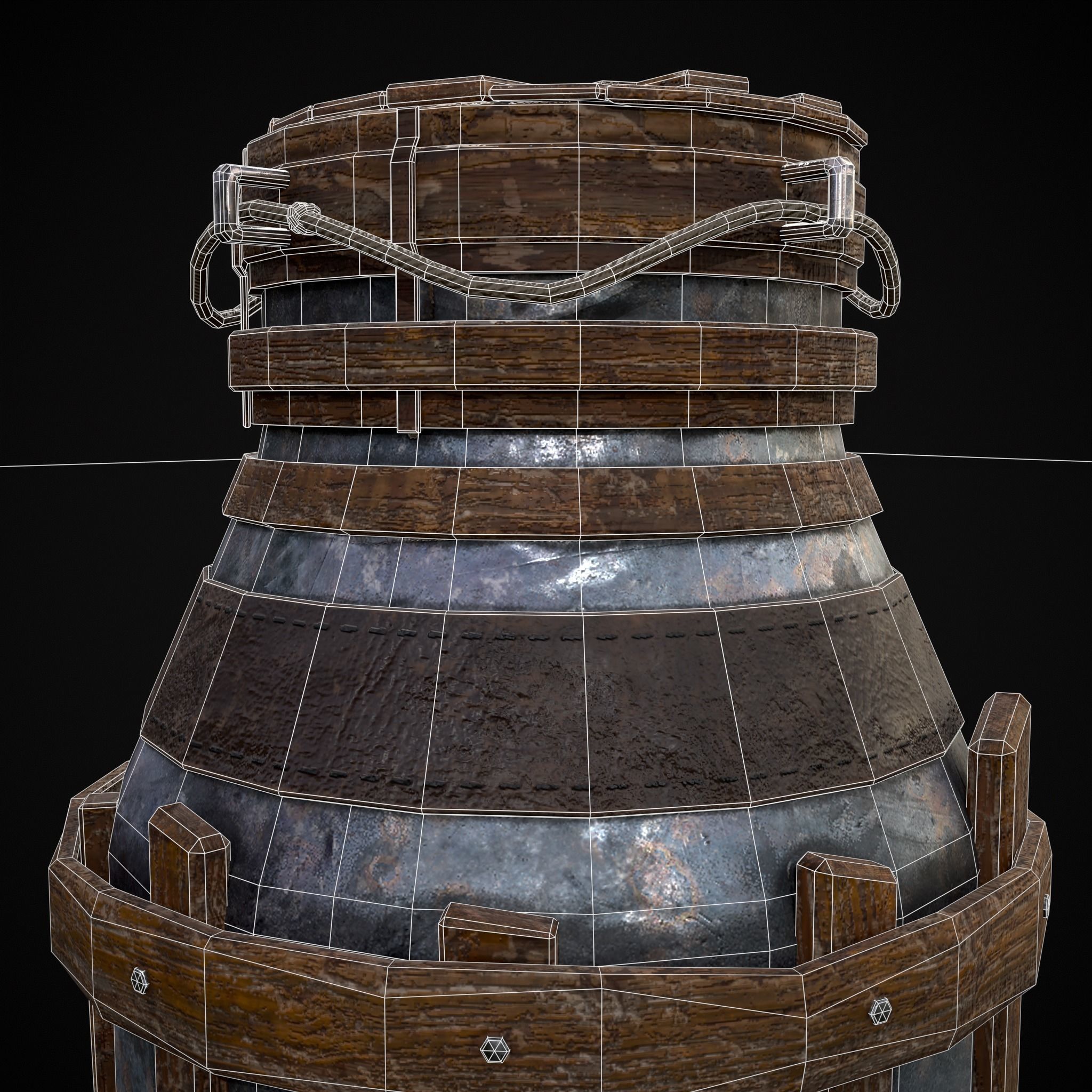 3D model Metal Liquid Storage Container VR / AR / low-poly | CGTrader