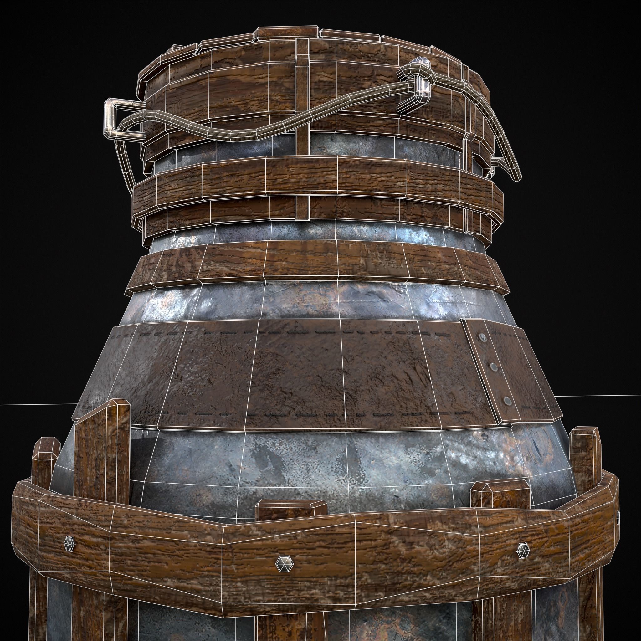 3D model Metal Liquid Storage Container VR / AR / low-poly | CGTrader