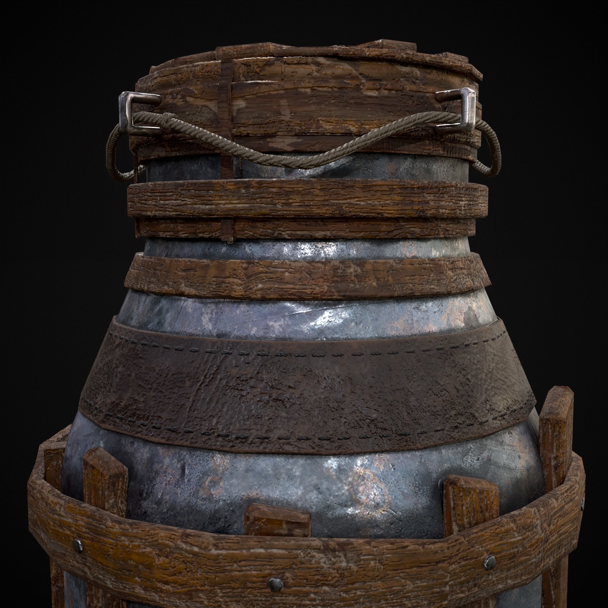 3D model Metal Liquid Storage Container VR / AR / low-poly | CGTrader