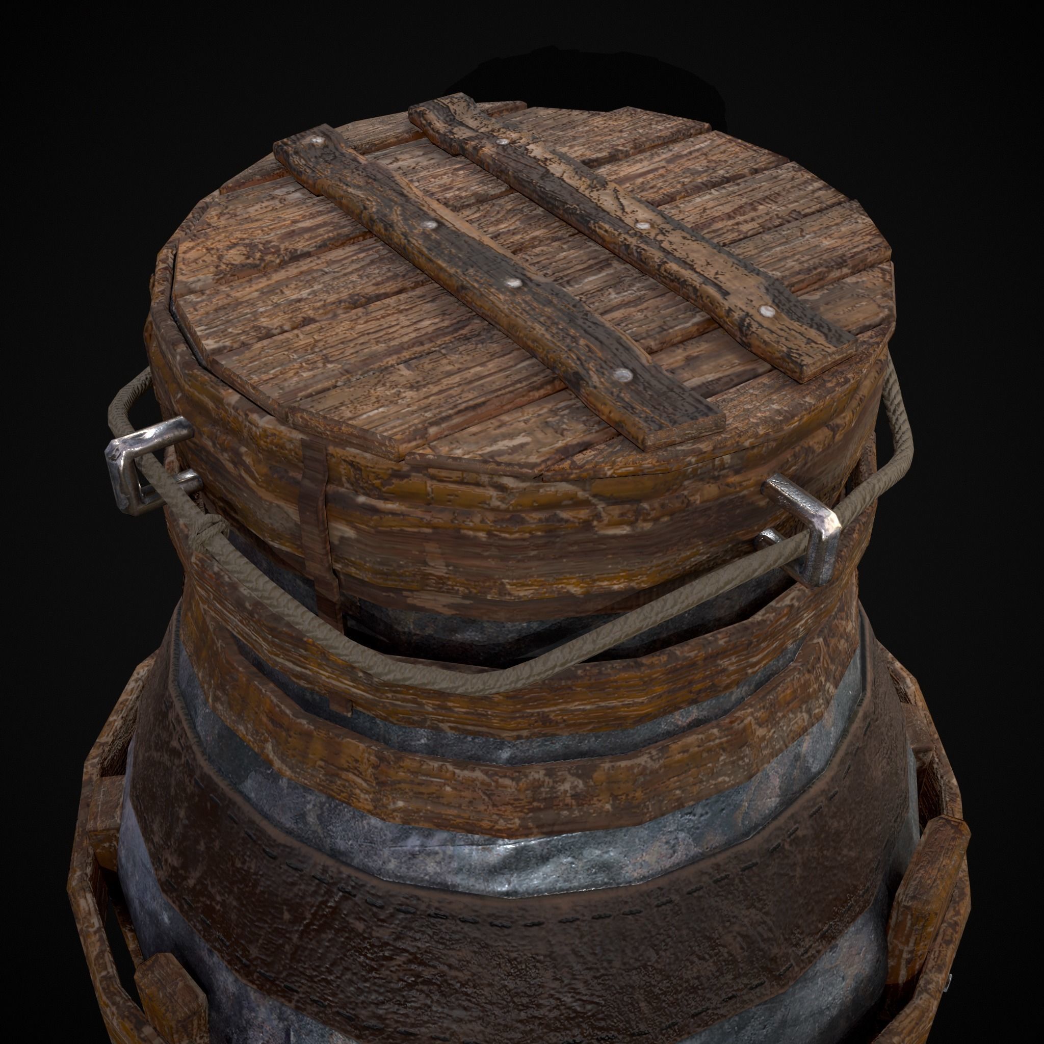 3D model Metal Liquid Storage Container VR / AR / low-poly | CGTrader