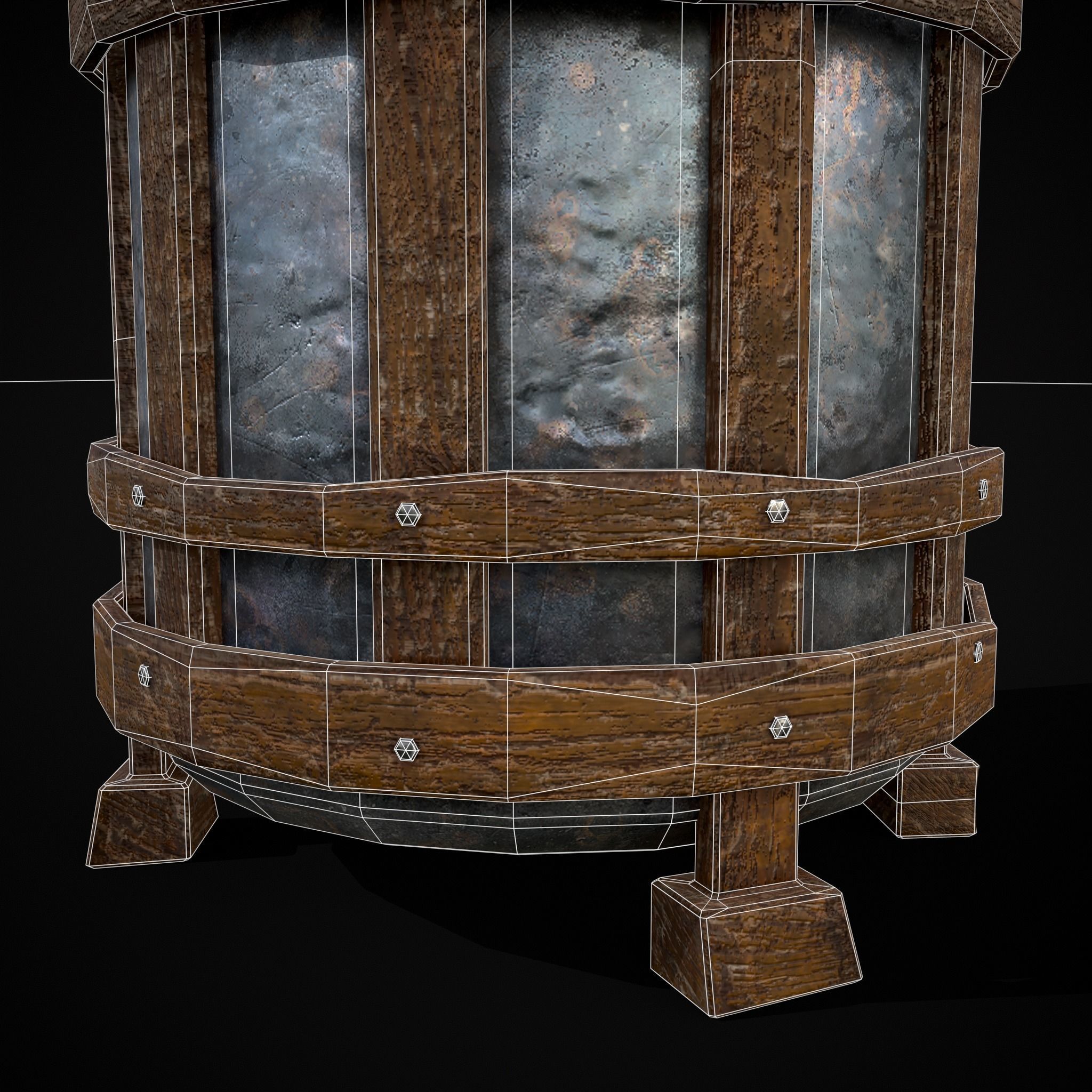 3D model Metal Liquid Storage Container VR / AR / low-poly | CGTrader