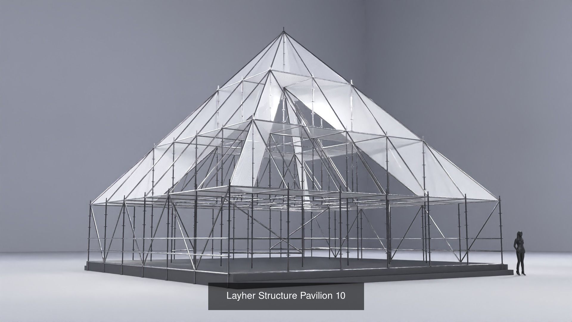 Layher Structure Pavilions - 5 Pack PART 2 3D Model Collection | CGTrader