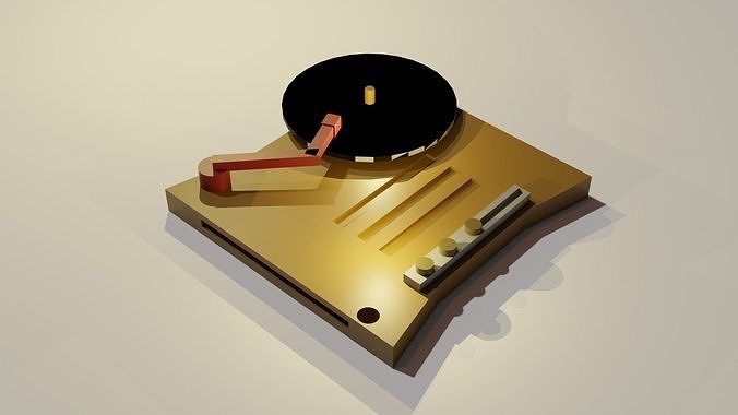 3D model Simple vinyl-record model or keycahin model VR / AR / low-poly ...