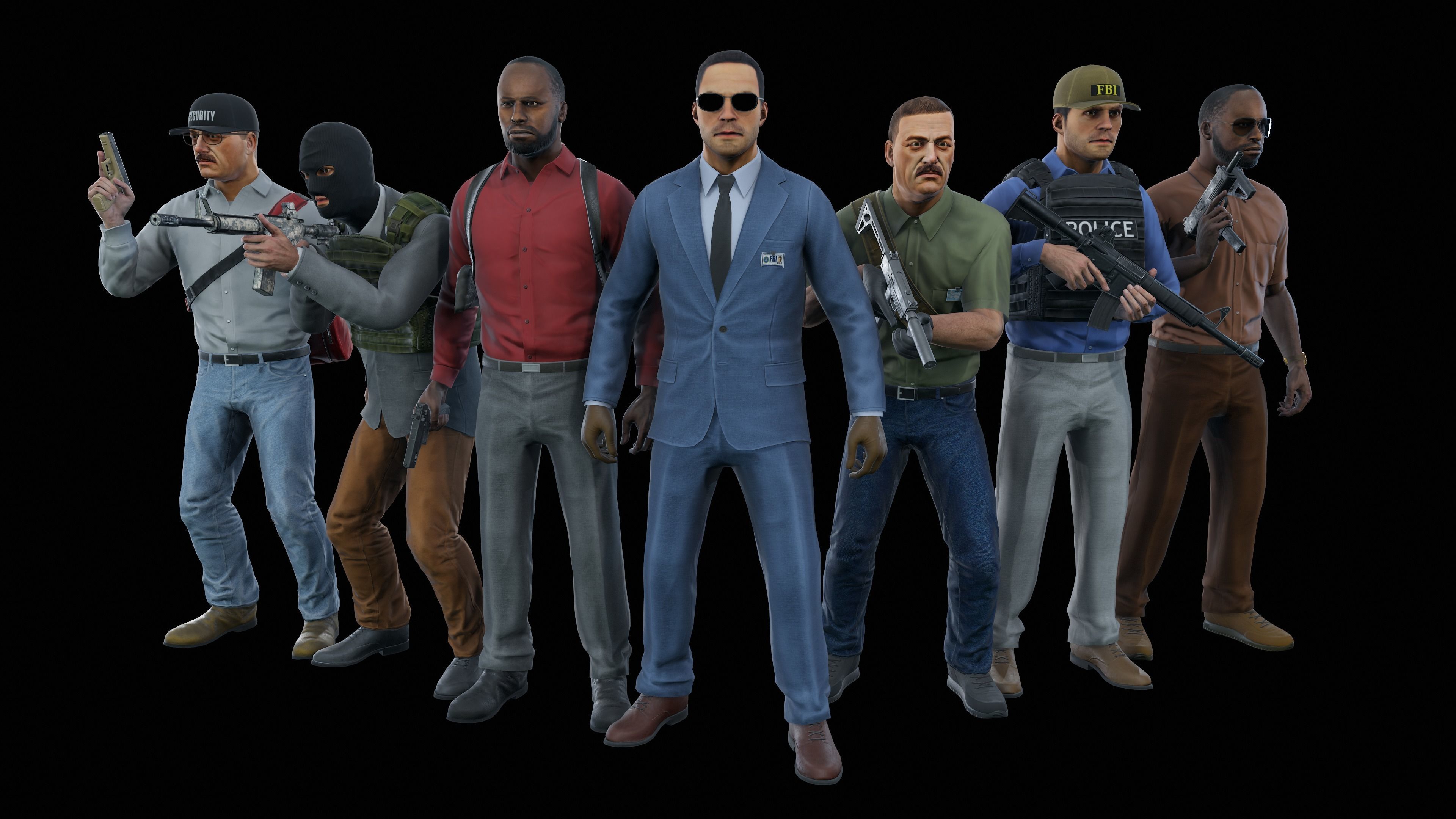 3D model Special Agent VR / AR / low-poly | CGTrader