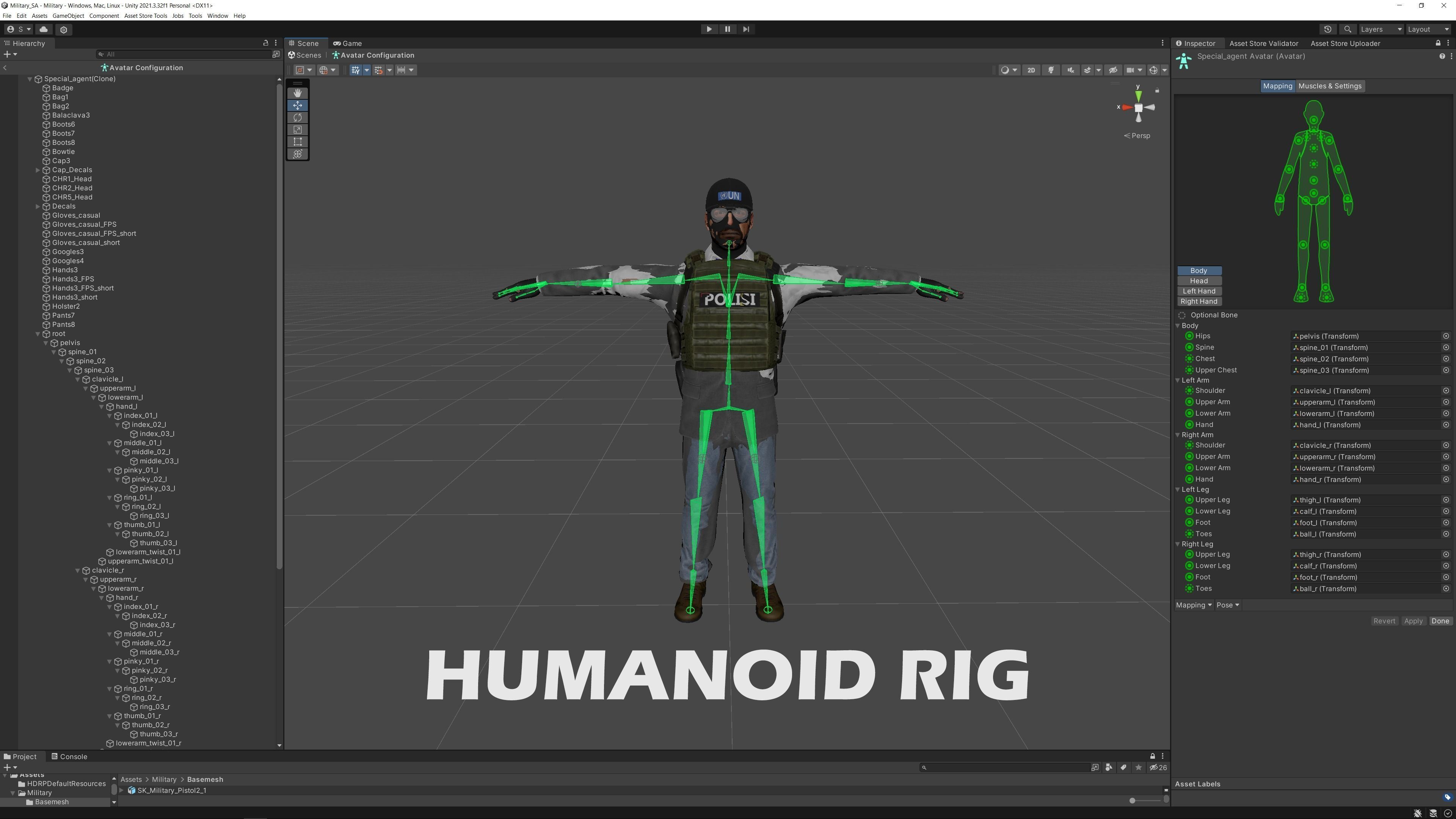 3D model Special Agent VR / AR / low-poly | CGTrader
