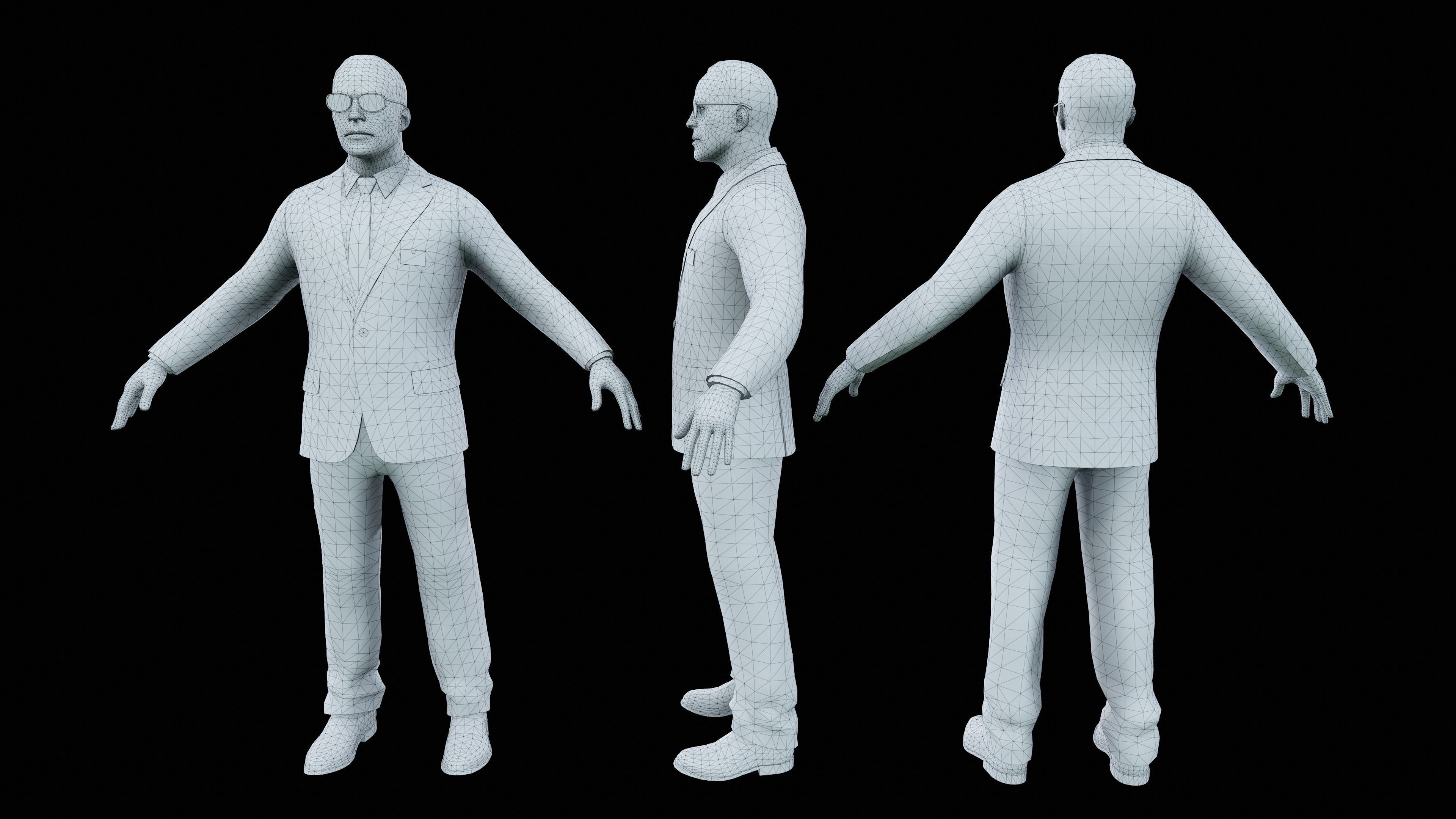 3D model Special Agent VR / AR / low-poly | CGTrader