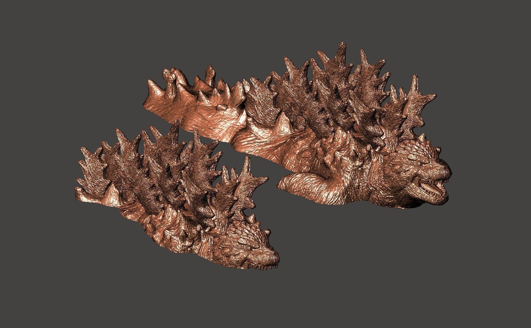 GODZILLA MINUS ONE -1 WATER SWIMMING GOJIRA KAIJU ULTRA DETAILED 3D ...