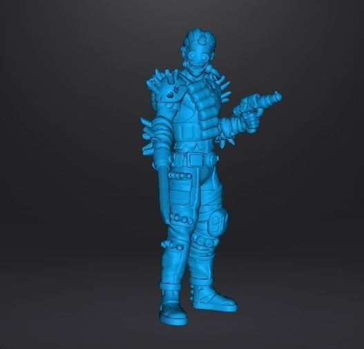 CYBERPUNK CYBORG ASSASSIN MINIATURE MODEL SCIFI GAMES AND RPG 3D model ...