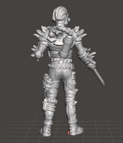 CYBERPUNK CYBORG ASSASSIN MINIATURE MODEL SCIFI GAMES AND RPG 3D model ...