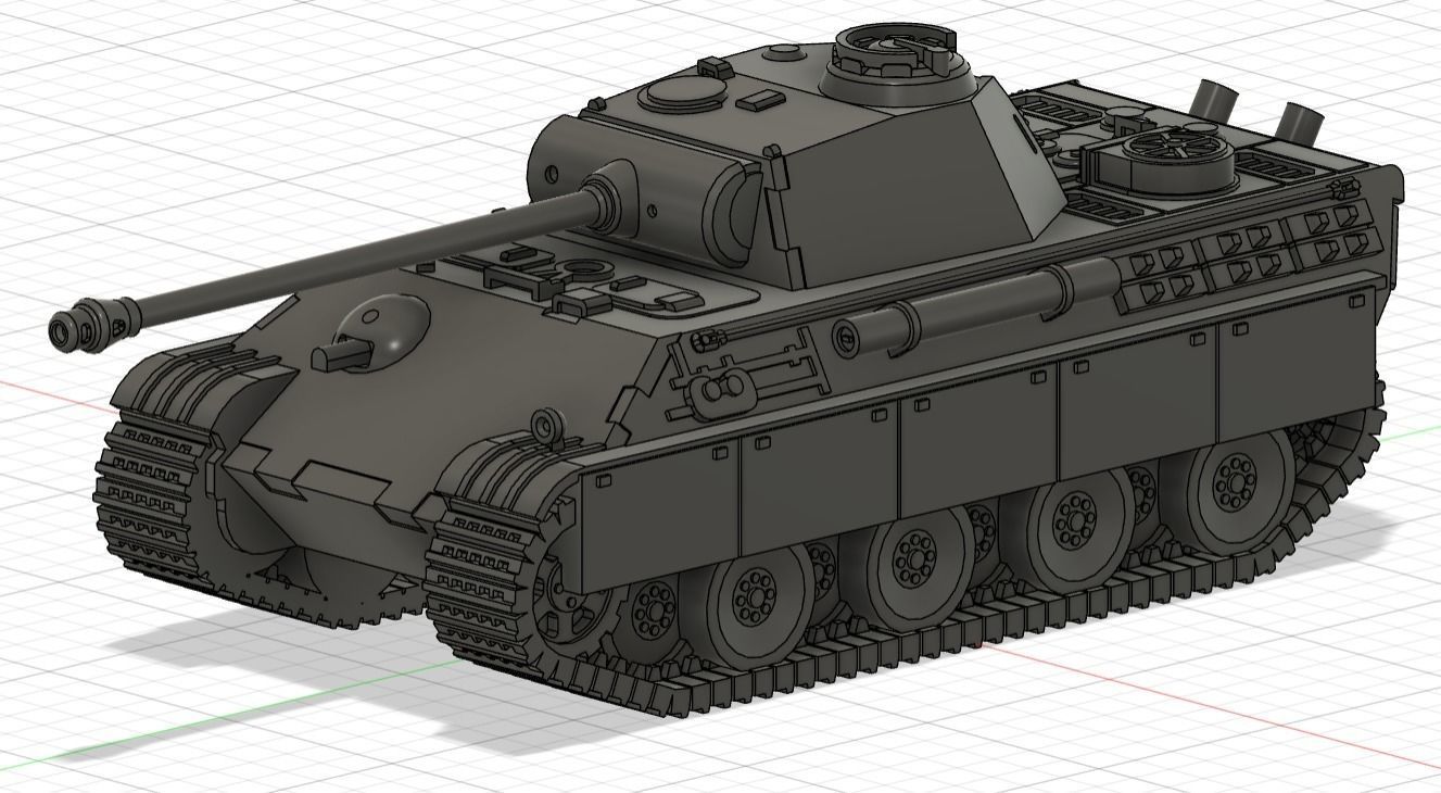 Panzerkampfwagen V Panther- Ausf G 3D model 3D printable | CGTrader