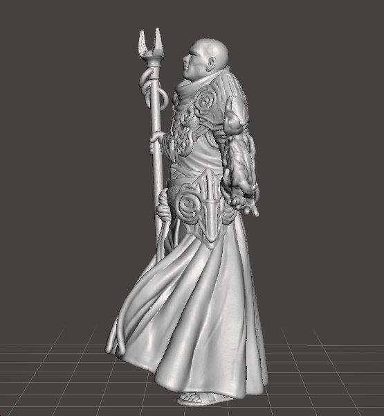 FIREBALL WIZARD MINIATURE MODEL FOR FANTASY GAMES DND RPG 3D model 3D ...