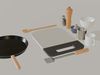 Realistic kitchen items kitbash set 3D model | CGTrader