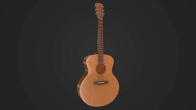 3D model Low-poly Stylized Guitar 3D model VR / AR / low-poly | CGTrader