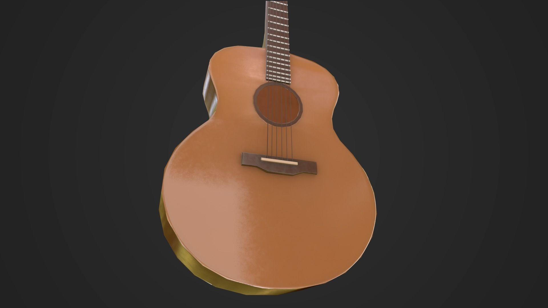 3D model Low-poly Stylized Guitar 3D model VR / AR / low-poly | CGTrader