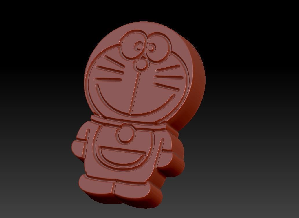 Doraemon ice cream mold 3D model 3D printable | CGTrader