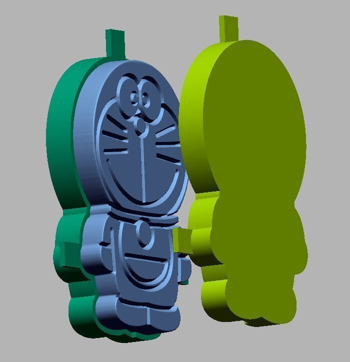 Doraemon ice cream mold 3D model 3D printable | CGTrader