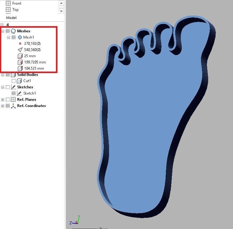 3D Foot mold 3D model 3D printable | CGTrader
