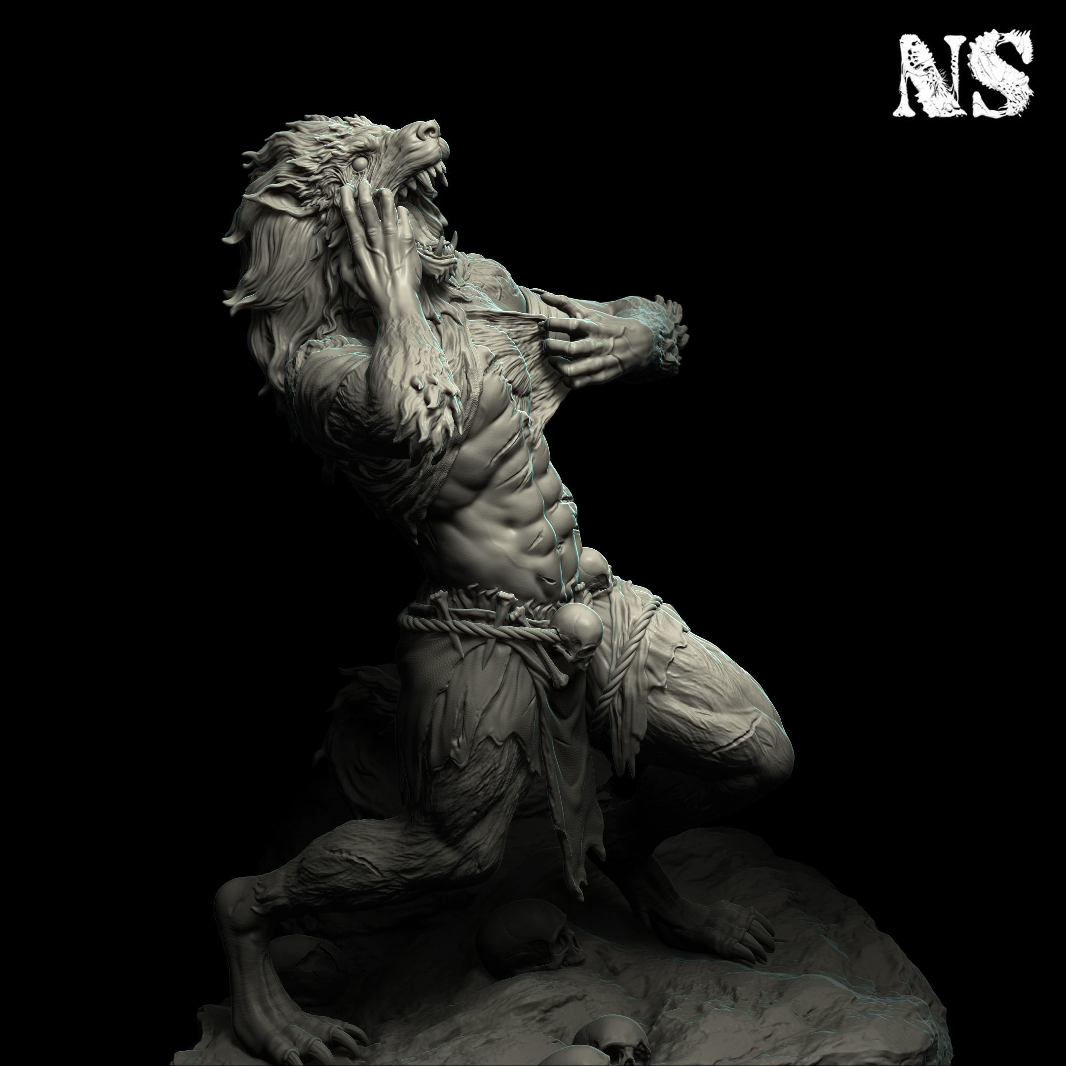 Werewolf free 3D model 3D printable | CGTrader