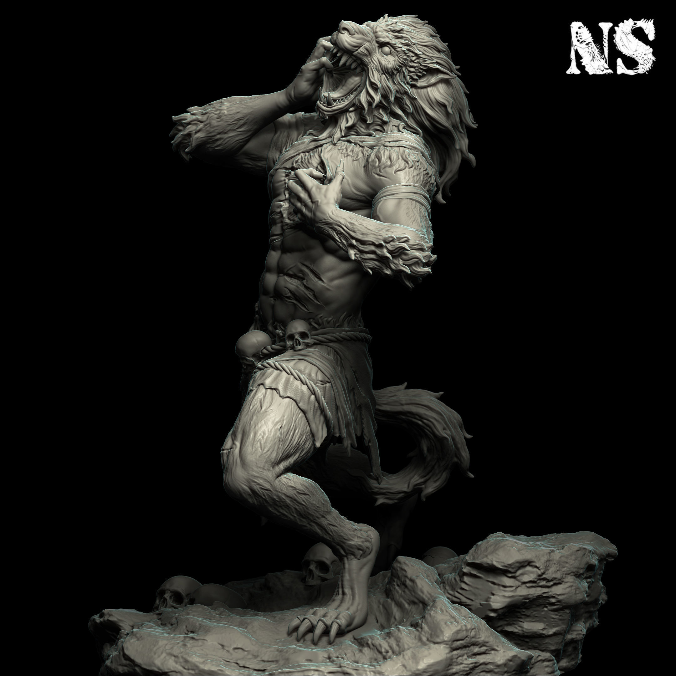 Werewolf free 3D model 3D printable | CGTrader
