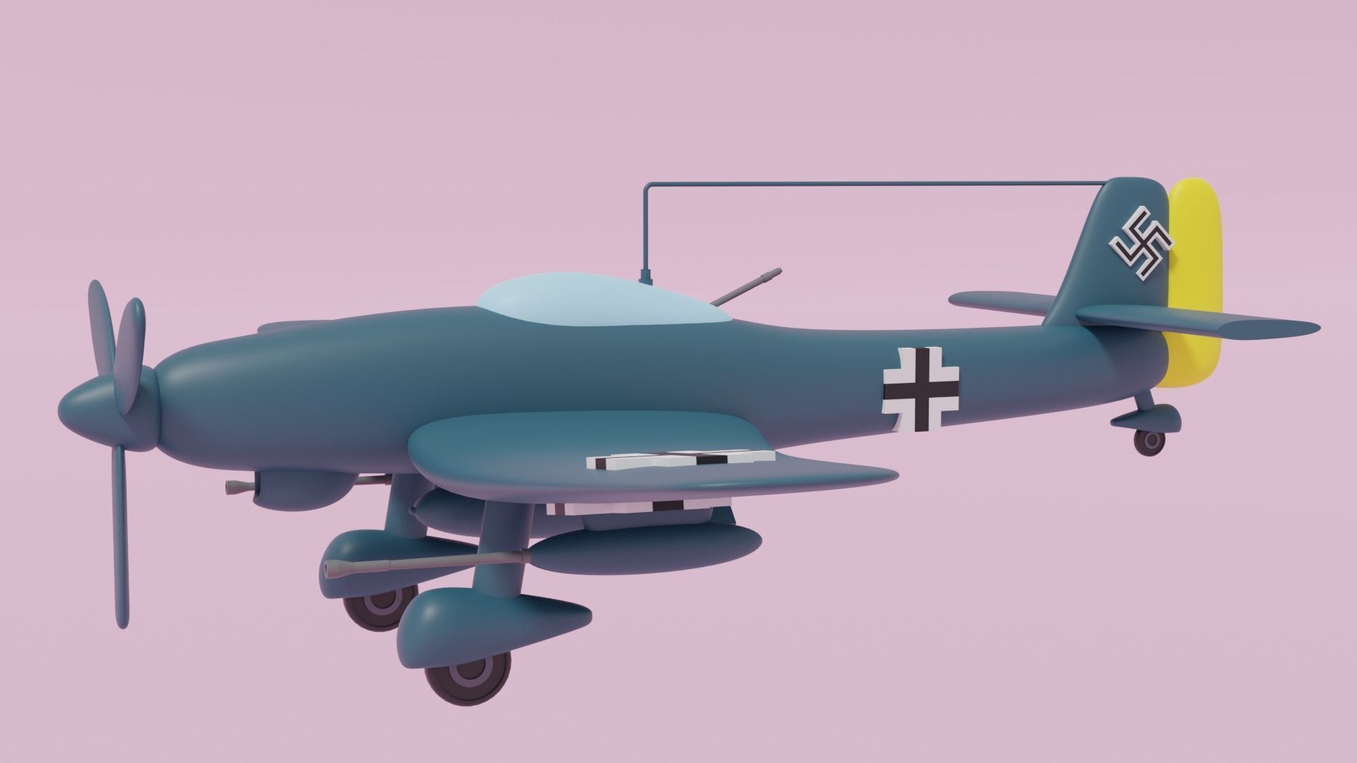 Junkers Ju 87 Stuka German Dive Bomber 3D model | CGTrader