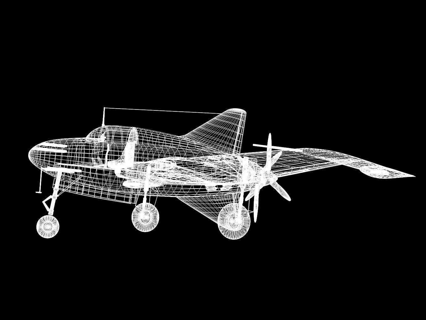 Northrop XP-56 Black Bullet 3D model | CGTrader