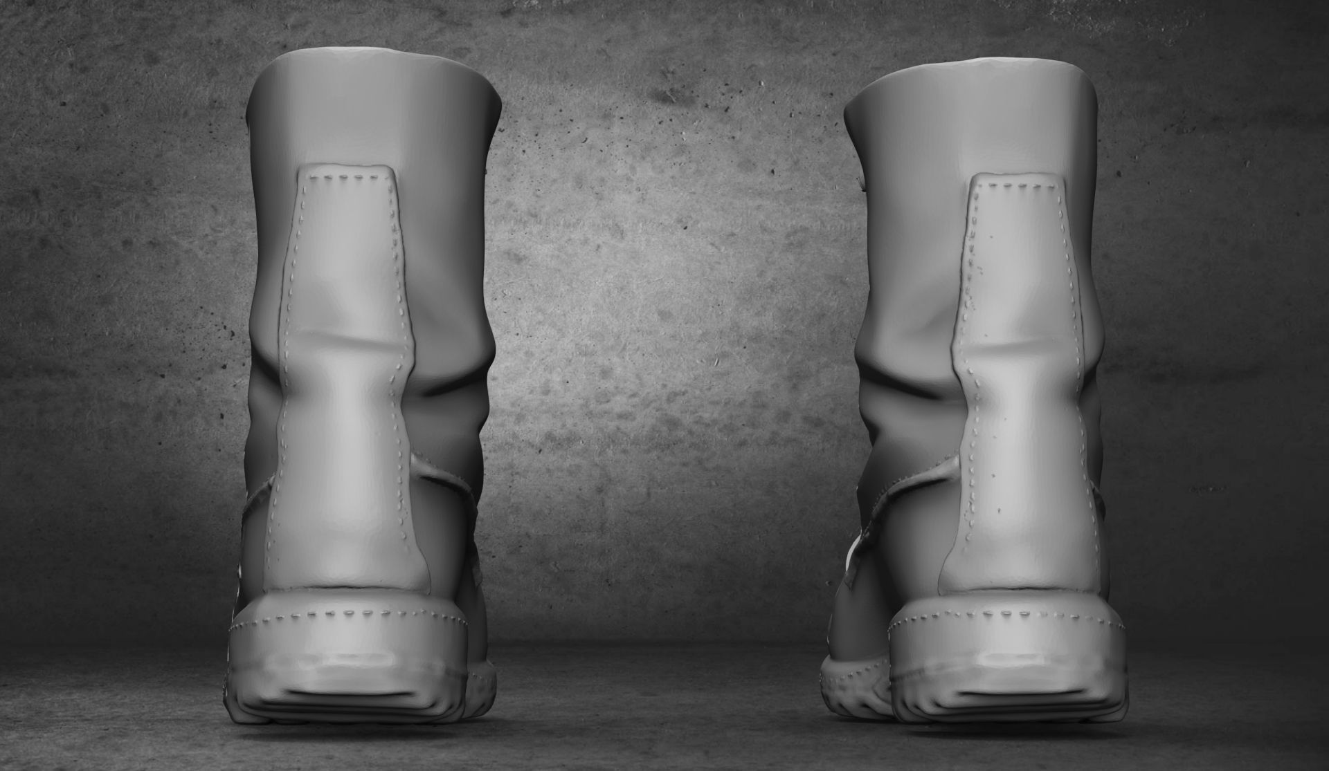 TACTICAL MILITARY BOOTS 3D model 3D printable | CGTrader