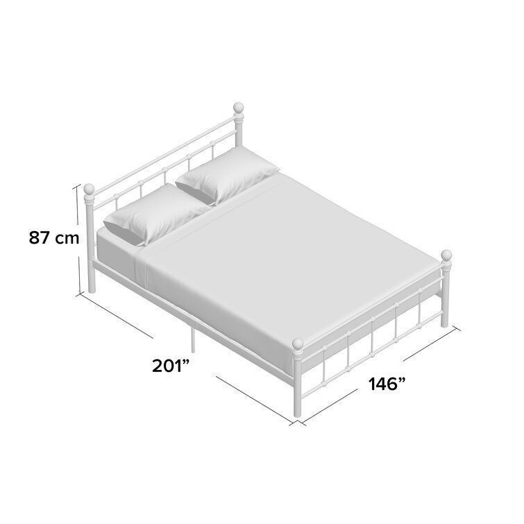 Hayle Double Bed Frame free 3D model | CGTrader