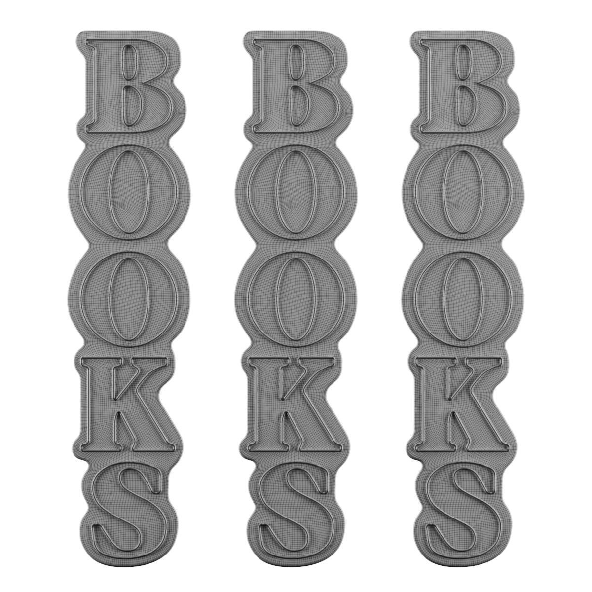 Books Neon Sign 3D model | CGTrader