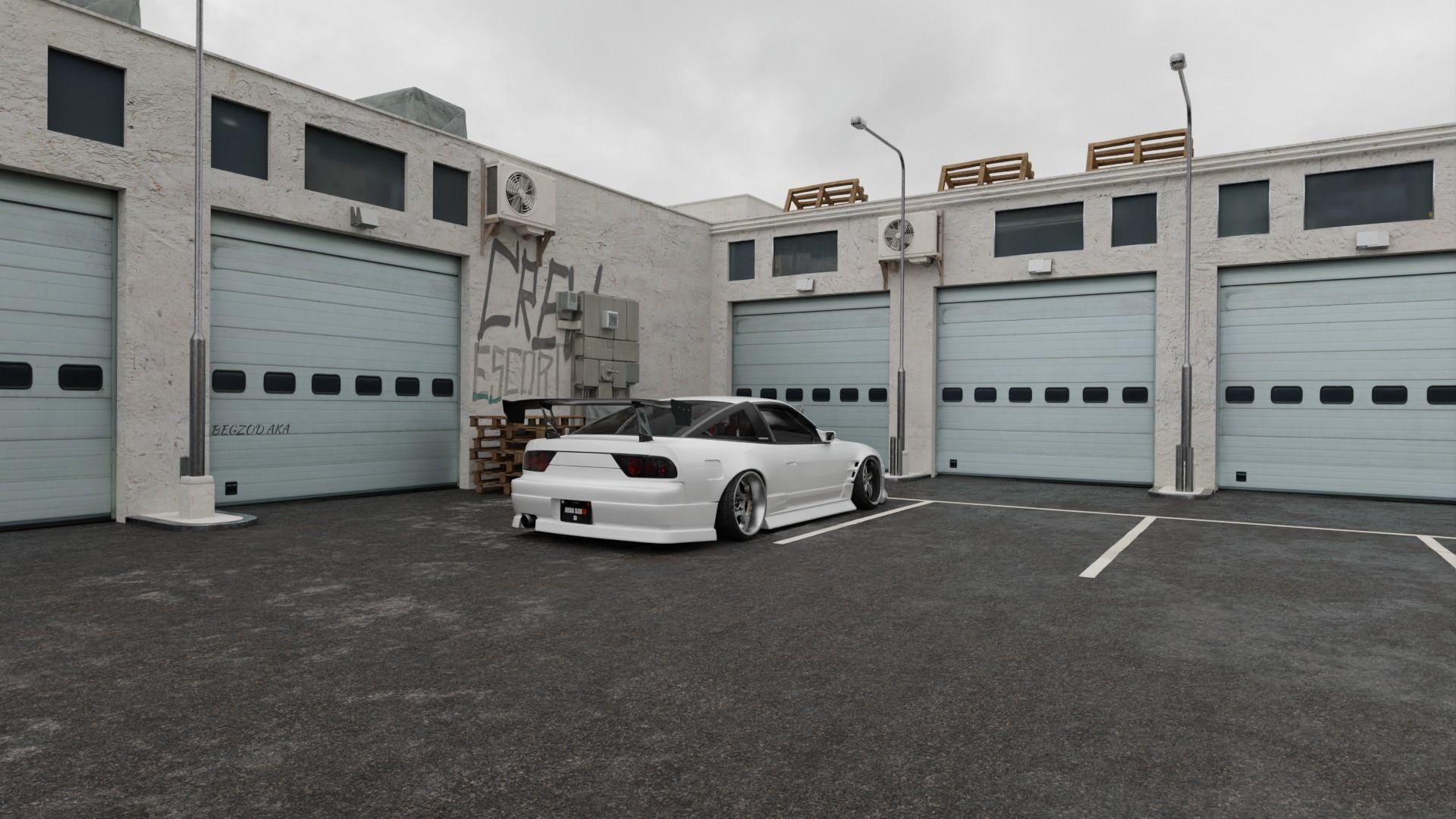 3D Highpoly Garage Spot Blender File 3D model | CGTrader