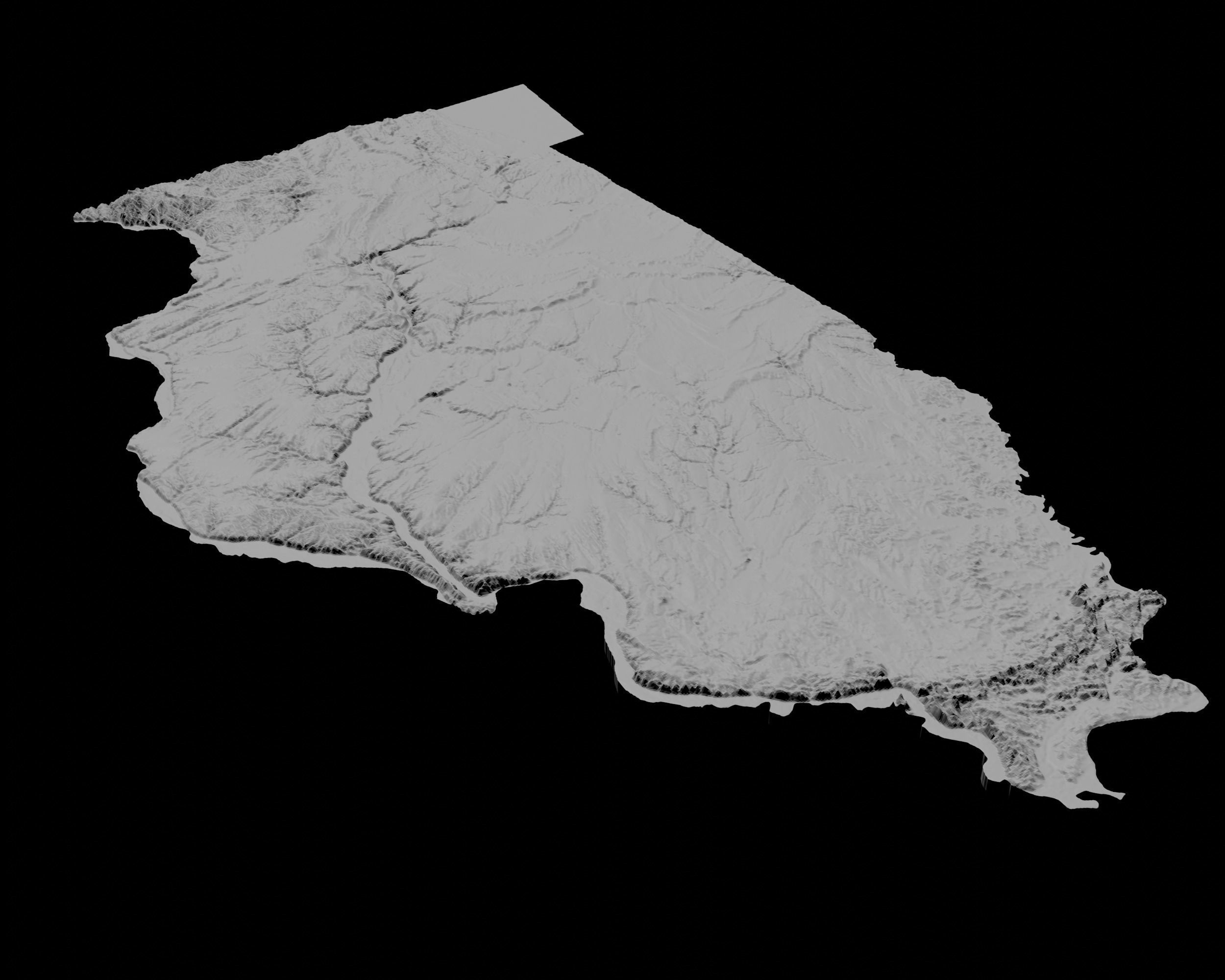 3D Topographical Map of Illinois 3D model 3D printable | CGTrader