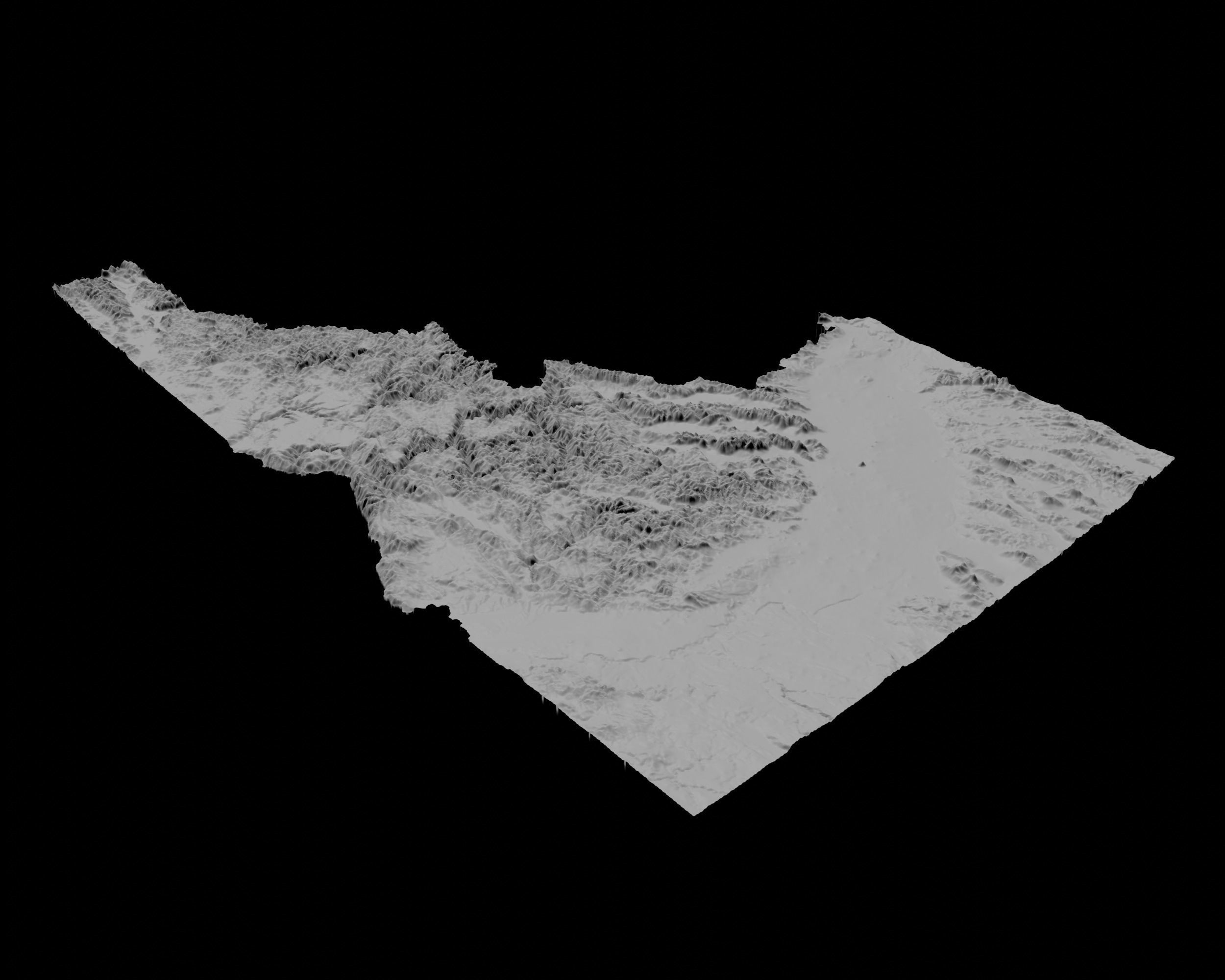 3D Topographical Map of Idaho 3D model 3D printable | CGTrader