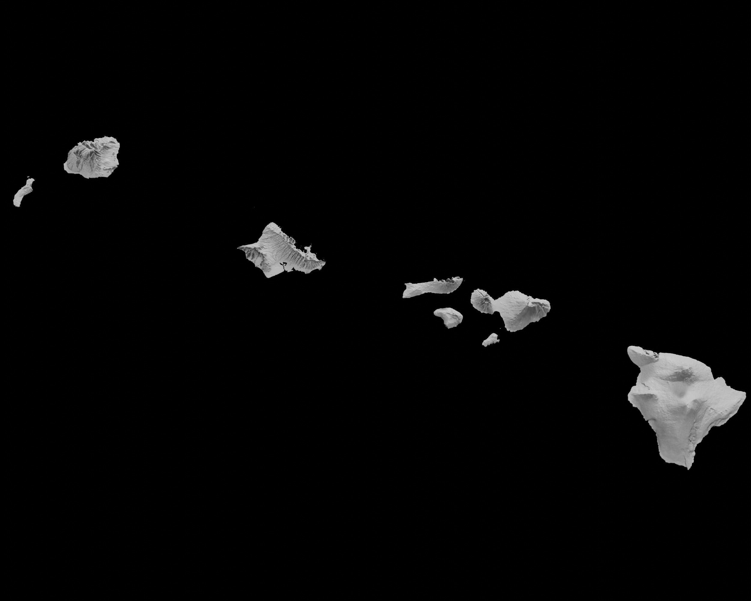 3D Topographical Map of Hawaii 3D model 3D printable | CGTrader