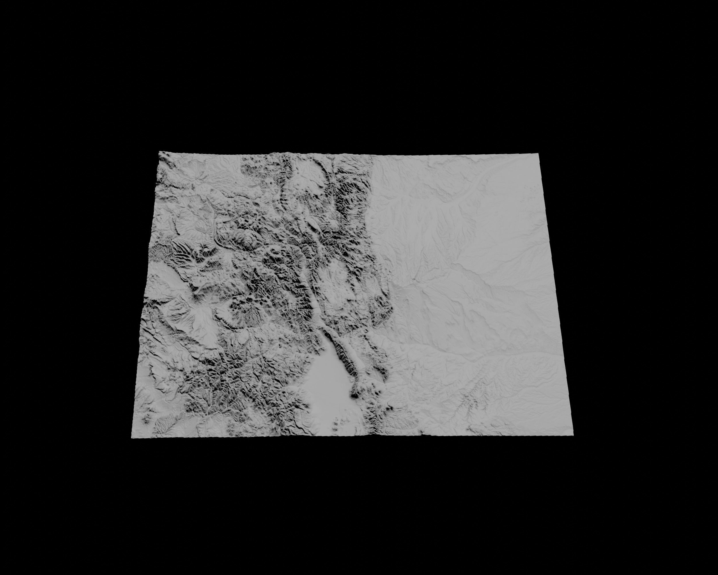 3D Topographical Map of Colorado 3D model 3D printable | CGTrader