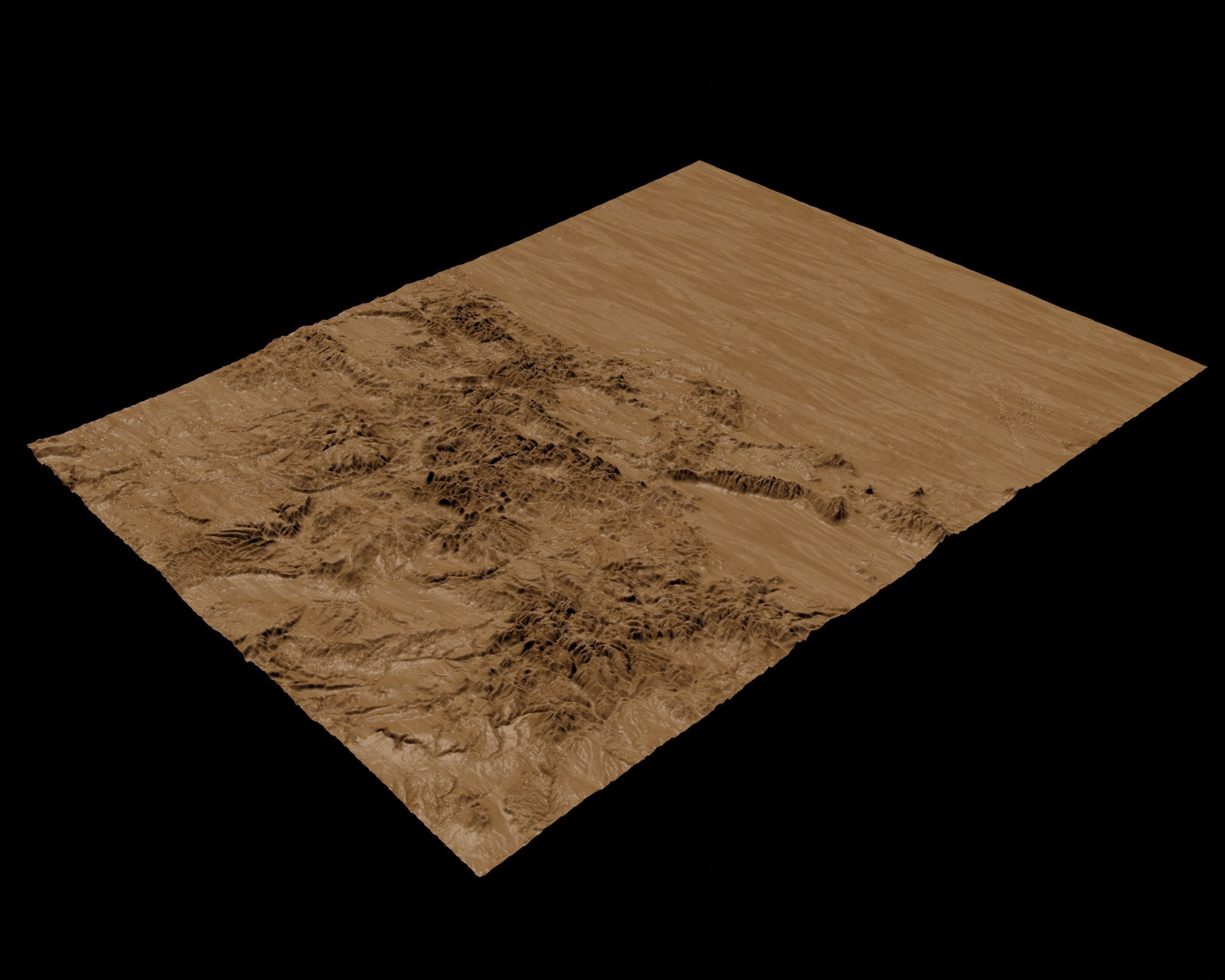 3D Topographical Map of Colorado 3D model 3D printable | CGTrader