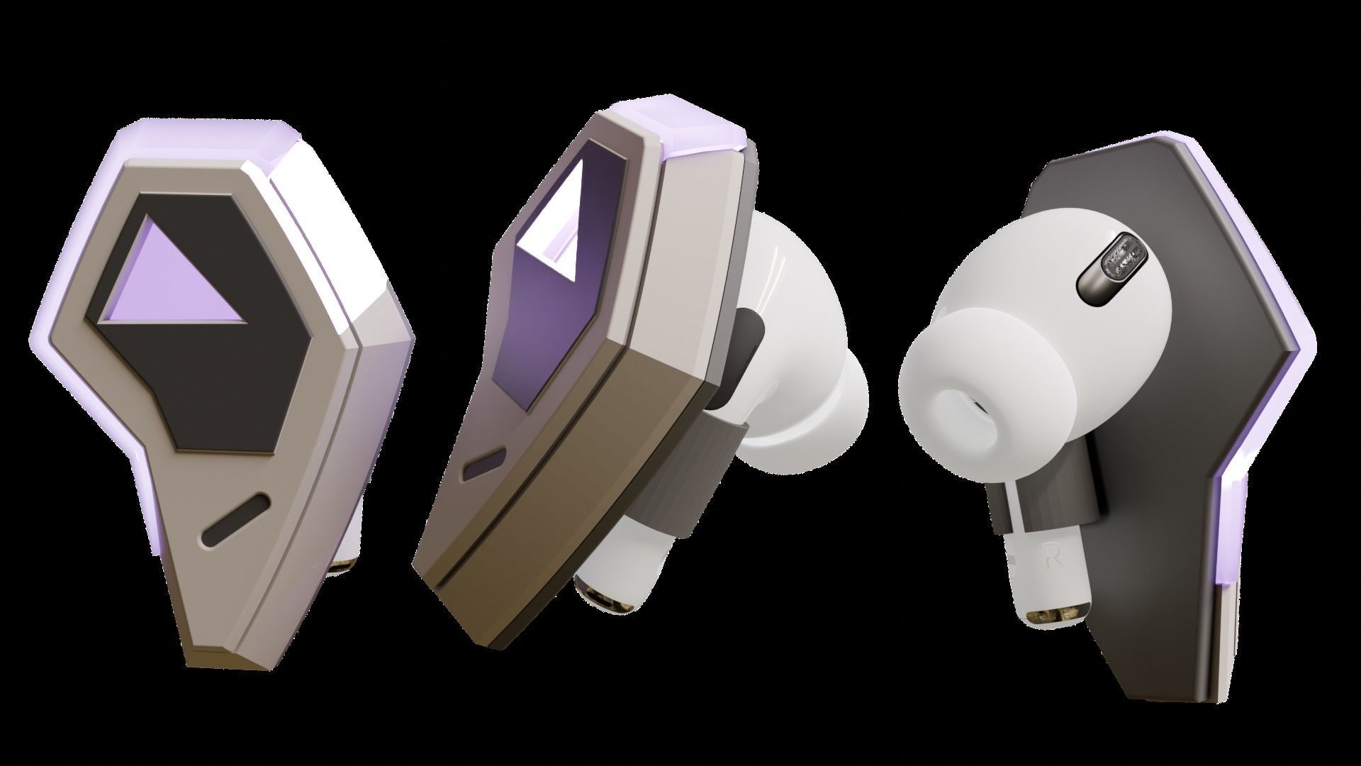 valorant iso cosplay earphone headphone 3D model 3D printable | CGTrader