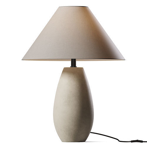 Scatchard Ceramic Table Lamp 02 3D model | CGTrader
